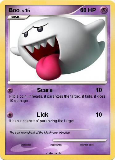 Pokémon Boo 1165 1165 - Scare - My Pokemon Card