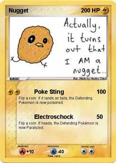 Pokémon Nugget 50 50 - Poke Sting - My Pokemon Card