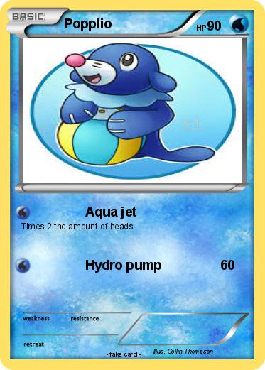 Pokémon Popplio 83 83 - Aqua jet - My Pokemon Card
