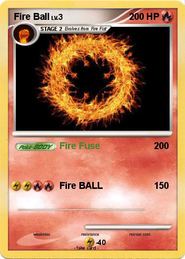 Pokémon Fire Ball 148 148 - Fire Fuse - My Pokemon Card