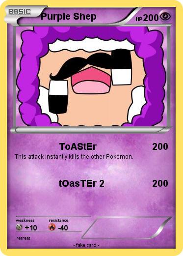 Pokémon Purple Shep 193 193 - ToAStEr - My Pokemon Card