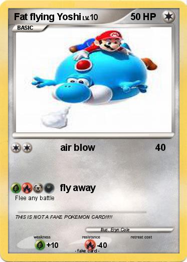 Pokémon Fat flying Yoshi - air blow - My Pokemon Card