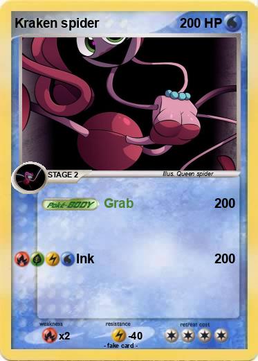 Pokémon Kraken spider - Grab - My Pokemon Card