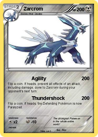 Pokémon Zarcrom - Agility - My Pokemon Card
