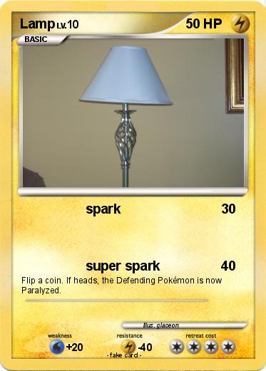 Pokémon Lamp 14 14 - spark - My Pokemon Card