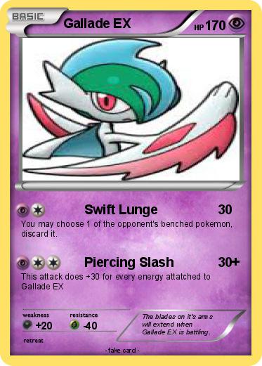 Pokémon Gallade EX 23 23 - Swift Lunge - My Pokemon Card