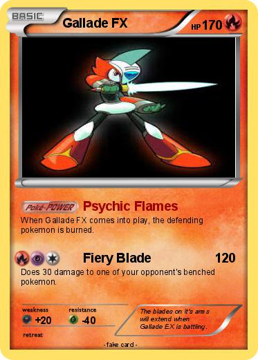 Pokémon Gallade FX - Psychic Flames - My Pokemon Card