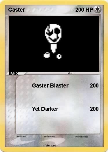 Pokémon Gaster 40 40 - Gaster Blaster - My Pokemon Card