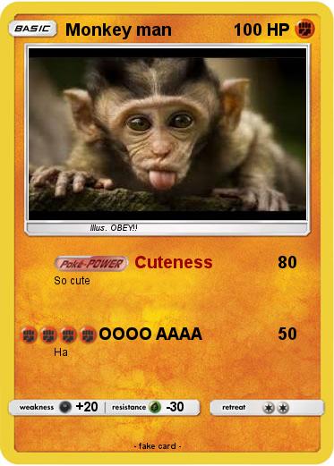 Pokémon Monkey man 86 86 - Cuteness - My Pokemon Card