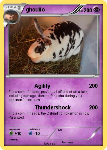 Pokémon ghoulio - Agility - My Pokemon Card