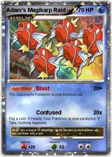 Pokémon Adam s Magikarp Raid 1 1 - Blast - My Pokemon Card