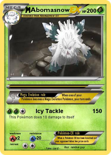 Pokémon Abomasnow 105 105 - Icy Tackle - My Pokemon Card