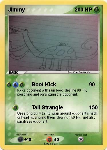 Pokémon Jimmy 540 540 - Boot Kick - My Pokemon Card