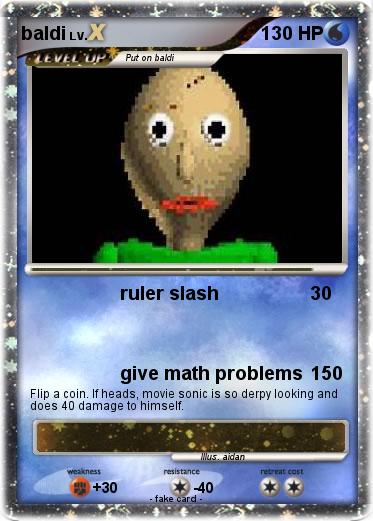 Pokémon baldi 167 167 - ruler slash - My Pokemon Card