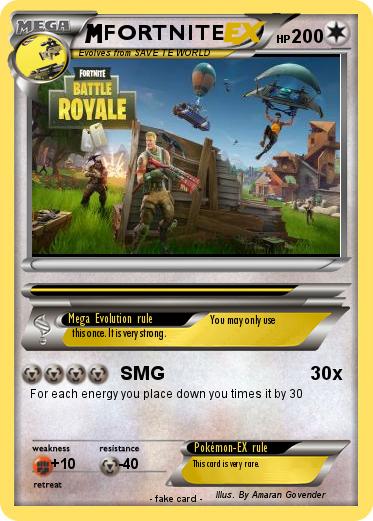 Pokémon FORTNITE 88 88 - SMG - My Pokemon Card