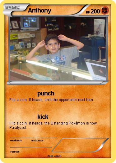 Pokémon Anthony 1043 1043 - punch - My Pokemon Card