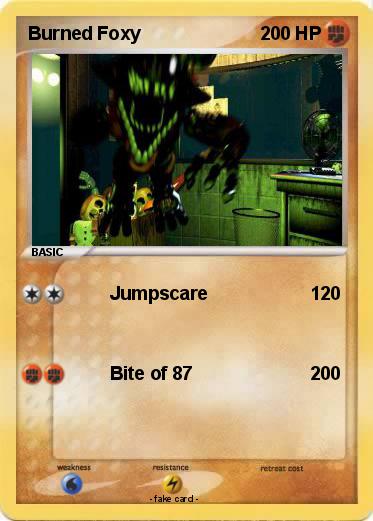 Pokémon Burned Foxy - Jumpscare - My Pokemon Card