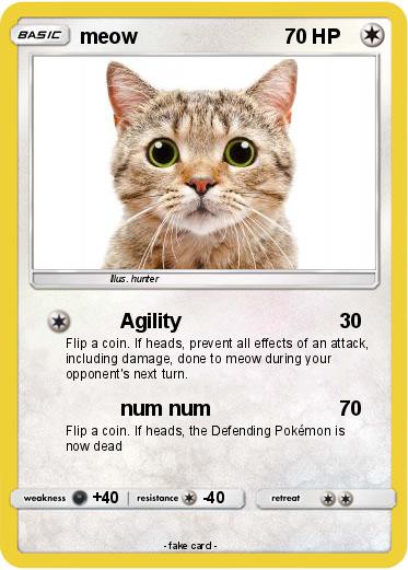 Pokémon meow 335 335 - Agility - My Pokemon Card