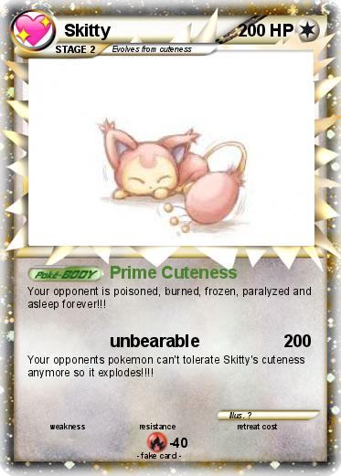 Pokémon Skitty 196 196 - Prime Cuteness - My Pokemon Card