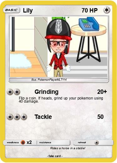 Pokémon Lily 506 506 - Grinding - My Pokemon Card