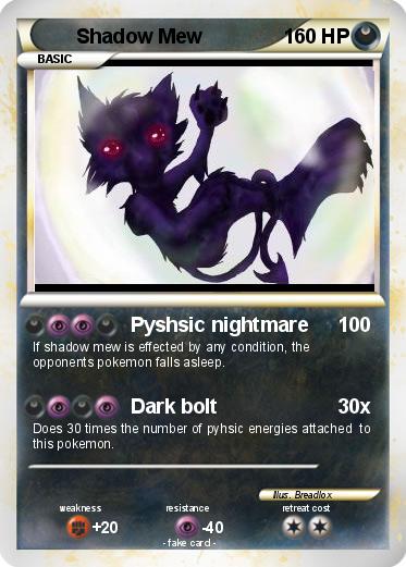 Pokémon Shadow Mew 57 57 - Pyshsic nightmare - My Pokemon Card