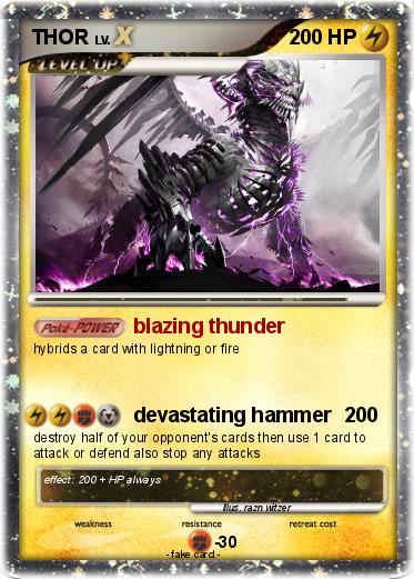 Pokémon THOR 400 400 - blazing thunder - My Pokemon Card