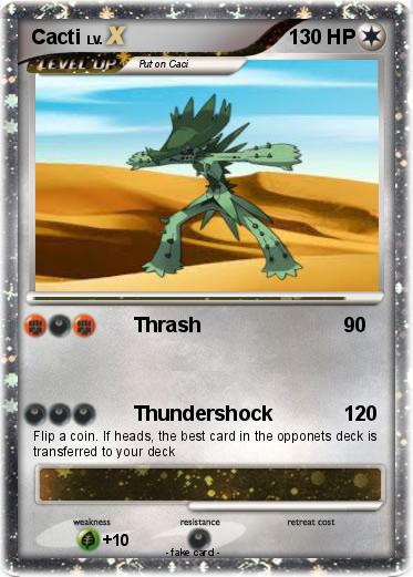 Pokémon Cacti 3 3 - Thrash - My Pokemon Card