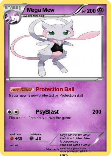 Pokémon Mega Mew 160 160 - Protection Ball - My Pokemon Card