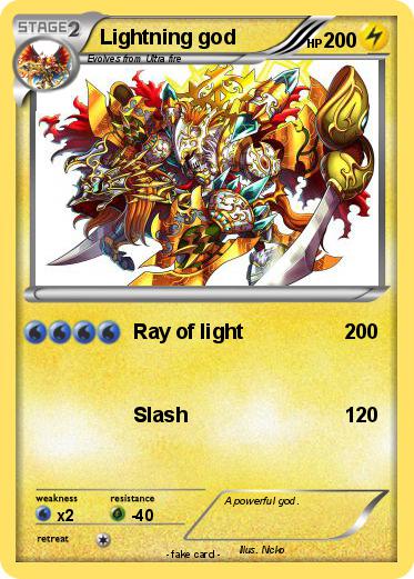 Pokémon Lightning god 11 11 - Ray of light - My Pokemon Card