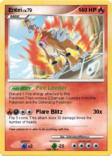 Pokémon Entei 2126 2126 - Fire Leveler - My Pokemon Card