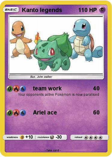 Pokémon Kanto legends - team work - My Pokemon Card