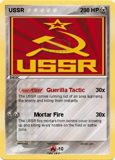 Pokémon USSR - Guerilla Tactic - My Pokemon Card