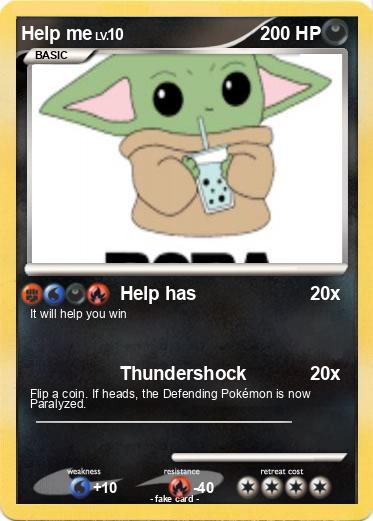 Pokémon Help me 68 68 - Help has - My Pokemon Card