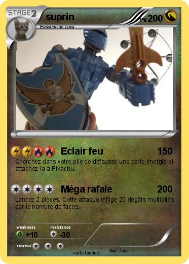 Pokémon suprin - Eclair feu - Ma carte Pokémon
