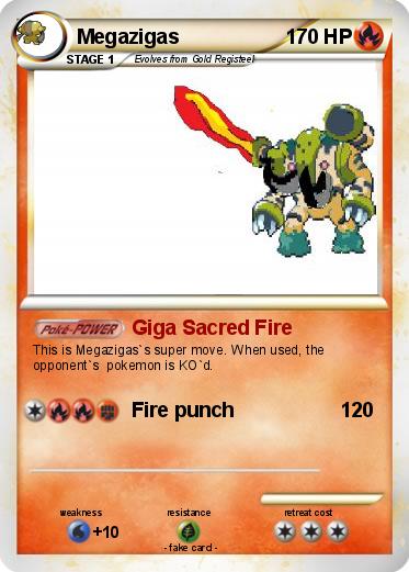 Pokémon Megazigas - Giga Sacred Fire - My Pokemon Card
