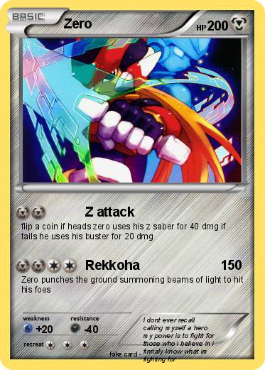 Pokémon Zero 558 558 - Z attack - My Pokemon Card