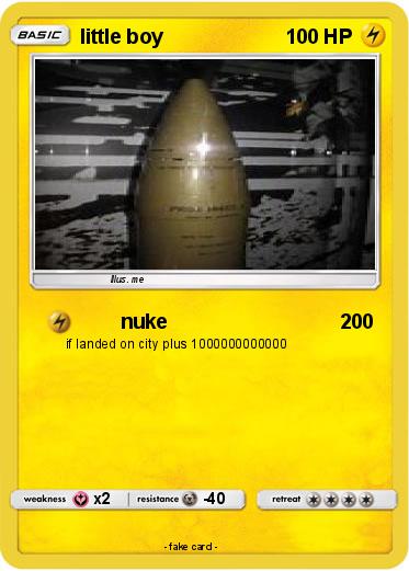 Pokémon little boy 54 54 - nuke - My Pokemon Card
