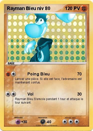 Pokémon Rayman Bleu niv 80 80 - Poing Bleu - Ma carte Pokémon