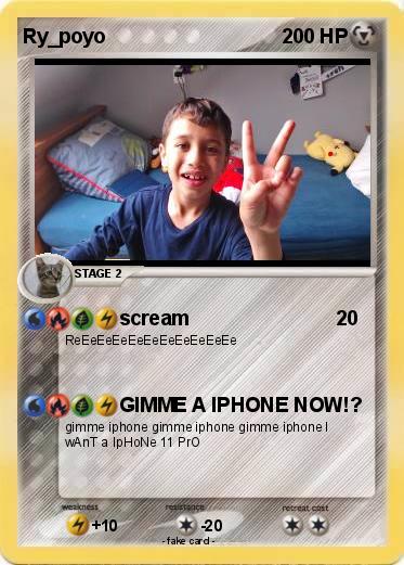 Pokémon Ry poyo - scream - My Pokemon Card