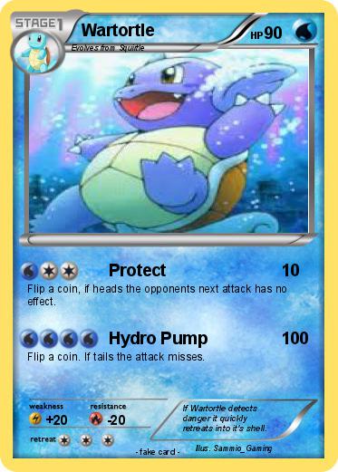 Pokémon Wartortle 372 372 - Protect - My Pokemon Card