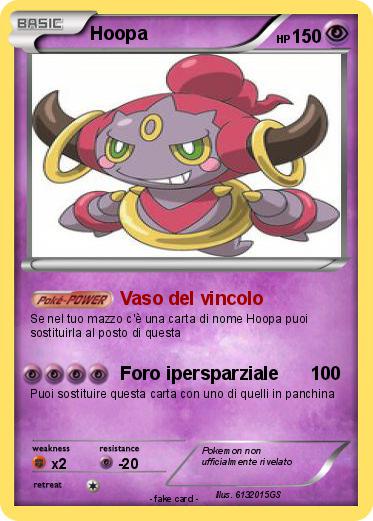 Pokémon Hoopa 280 280 - Vaso del vincolo - My Pokemon Card
