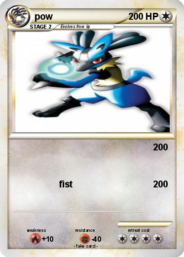 Pokémon pow 21 21 - fist - My Pokemon Card