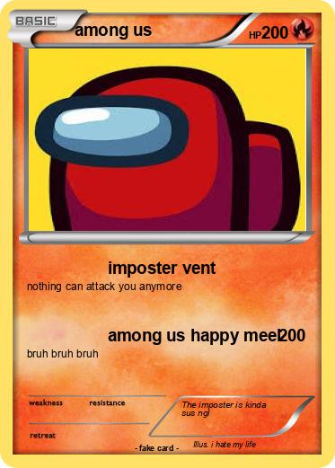 Pokémon among us 288 288 - imposter vent - My Pokemon Card