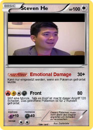 Pokémon Steven He 38 38 - Emotional Damage - My Pokemon Card