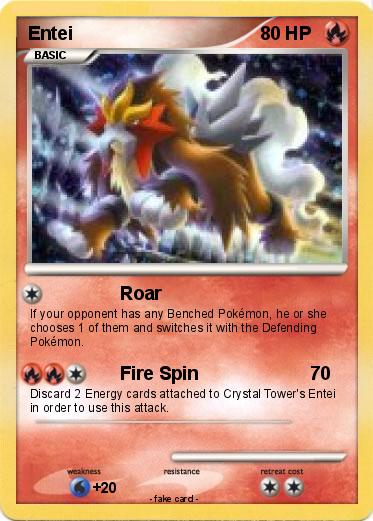 Pokémon Entei 1235 1235 - Roar - My Pokemon Card
