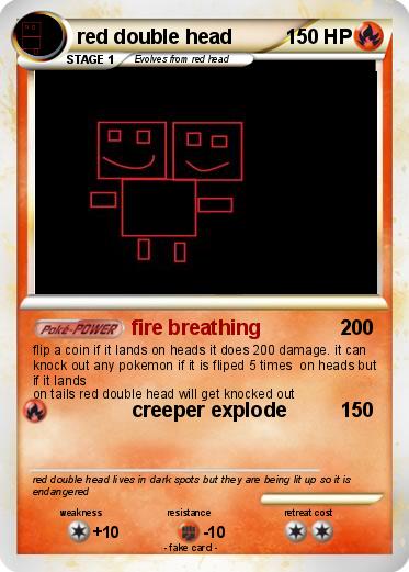 Pokémon red double head - fire breathing - My Pokemon Card