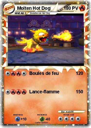Pokémon Molten Hot Dog 10 10 - Boules de feu - Ma carte Pokémon