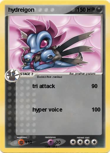Pokémon hydreigon 190 190 - tri attack - My Pokemon Card
