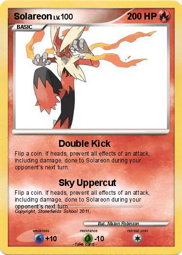 Pokémon Solareon 4 4 - Double Kick - My Pokemon Card