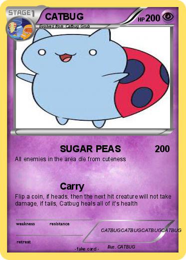 Pokémon CATBUG 64 64 - SUGAR PEAS - My Pokemon Card